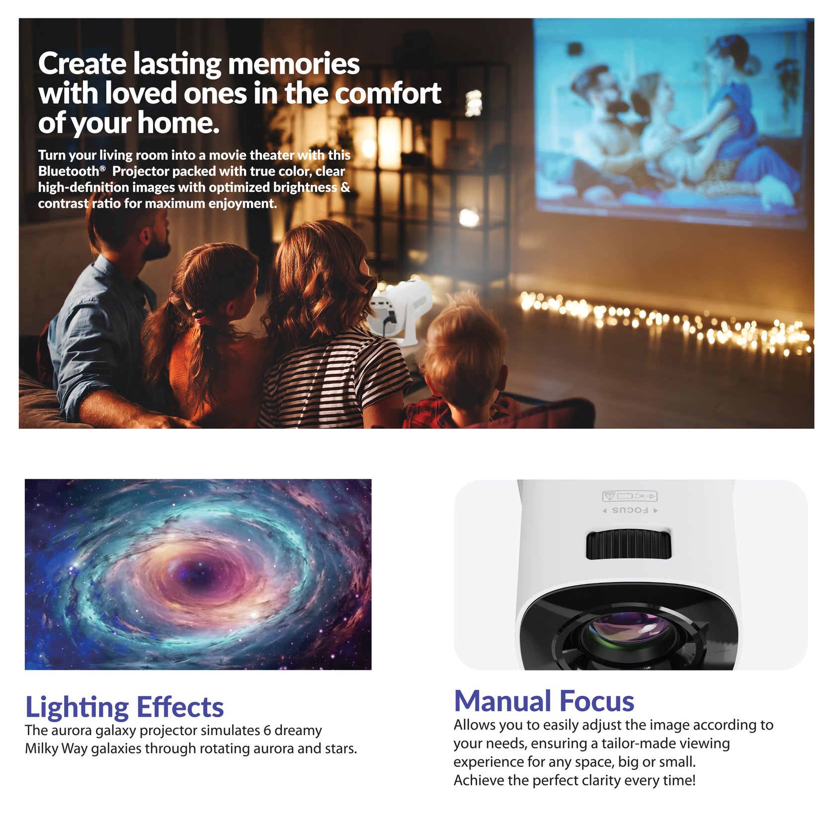 SMART WiFi Streaming Projector with Bluetooth® – Supersonic Inc