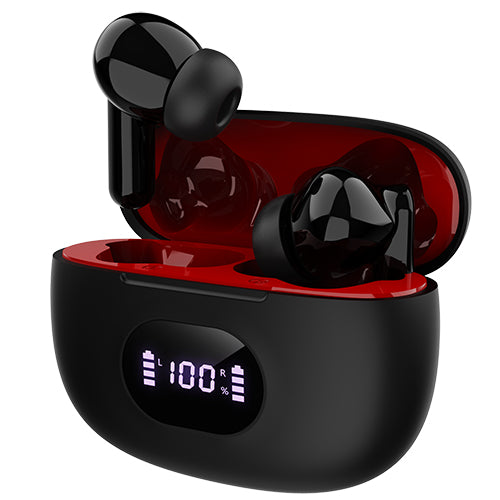 DUAL-MIC TWS EARPHONES with ENC & LED POWER DISPLAY CHARGING CASE ...